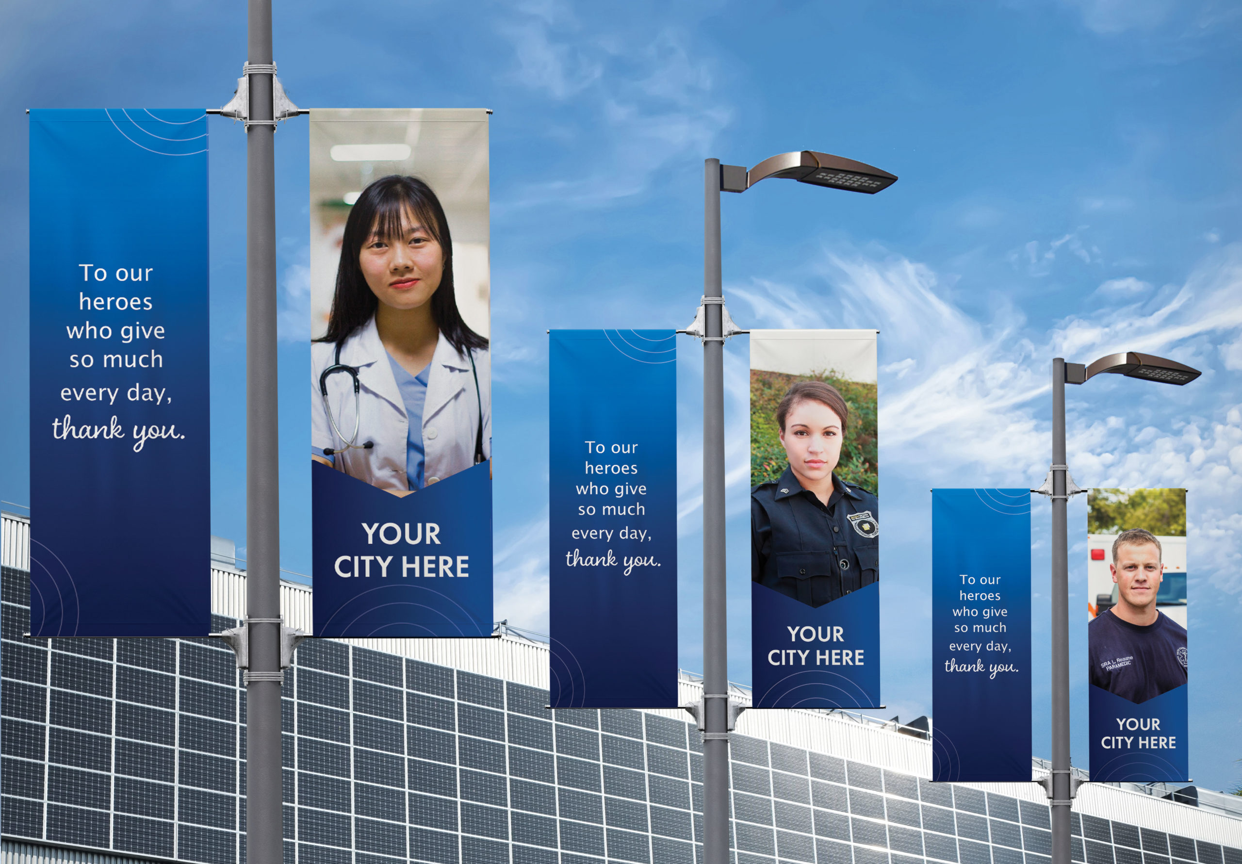 Hometown Heroes EP - Banners Downtown Decorations