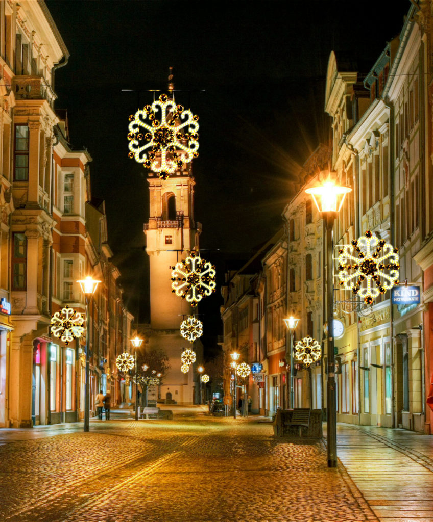Holiday & Winter - Adamlights Street Decor - Banners Downtown Decorations